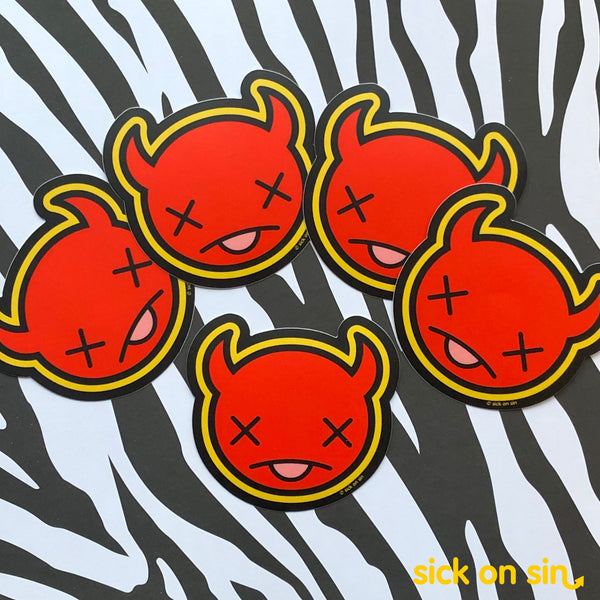 Cute Devil | Vinyl Sticker | Sick On Sin Logo